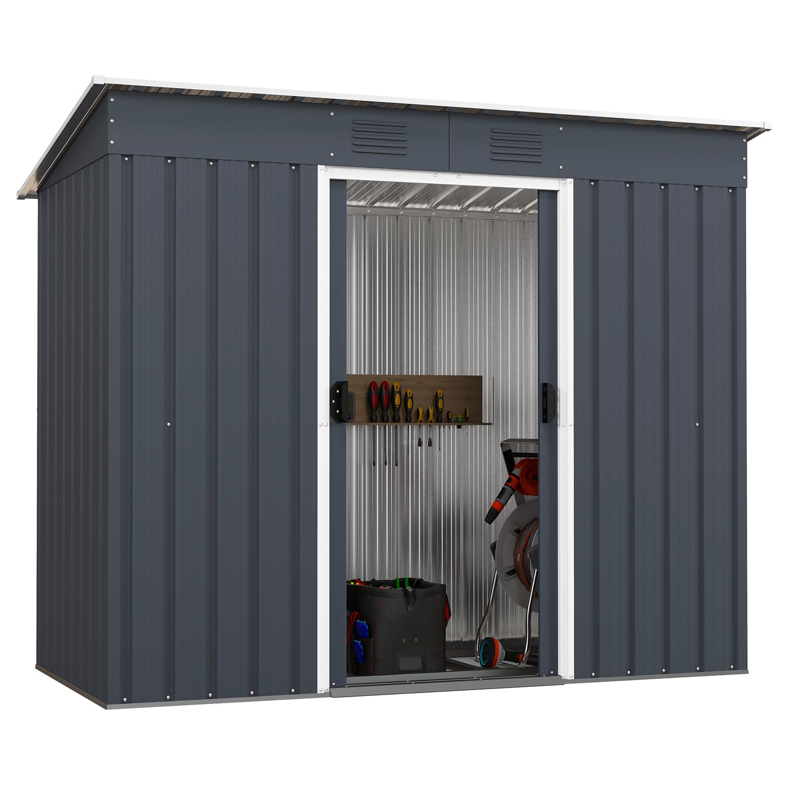 Goplus Outdoor Storage Shed with Floor Base – GoplusUS