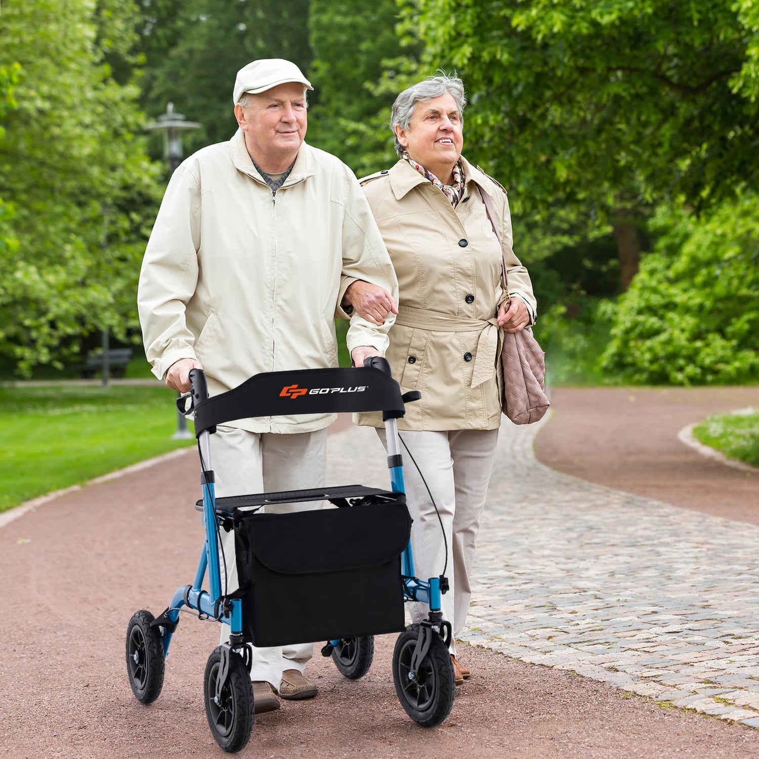 Goplus Rollator Walkers for Seniors with Seat – GoplusUS