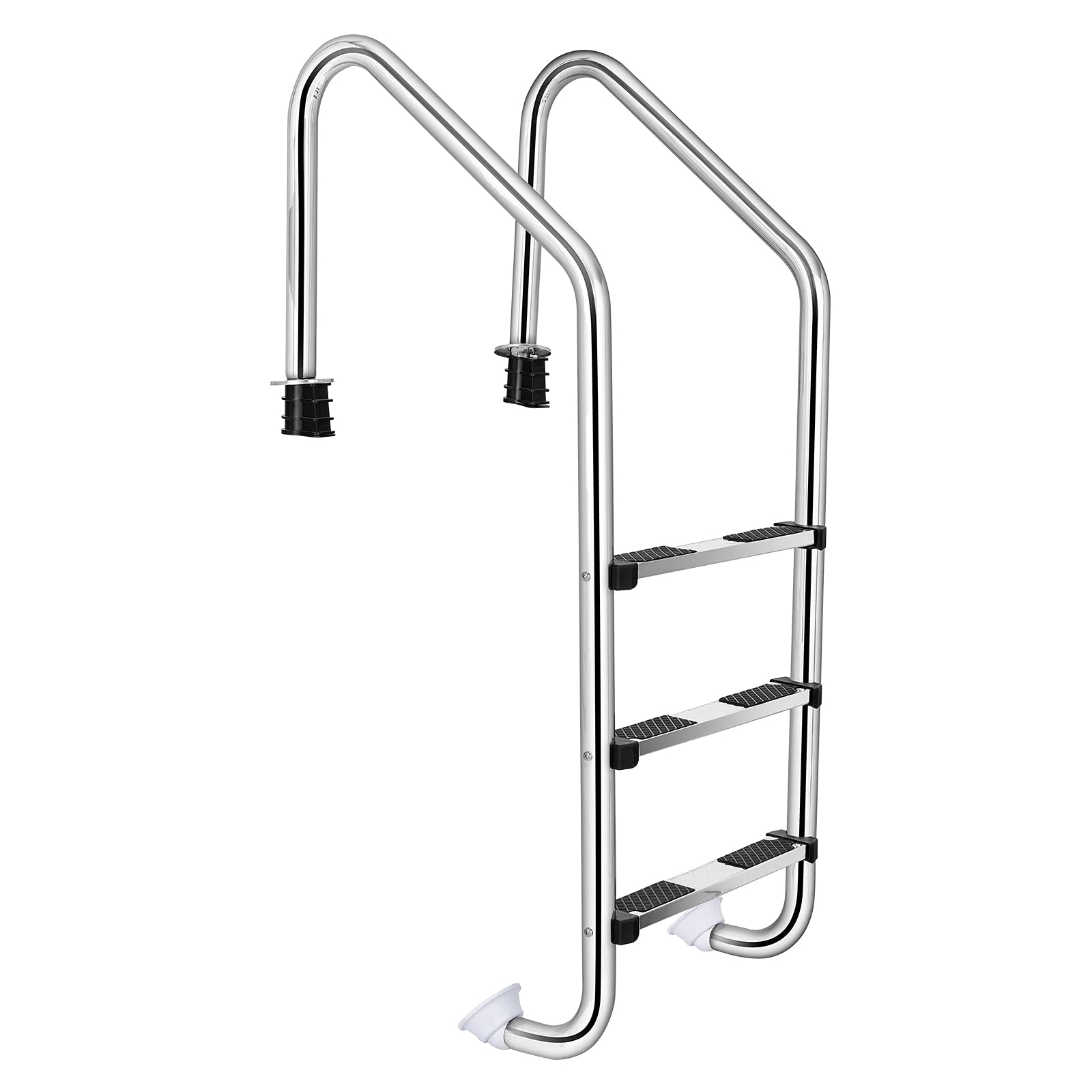 Swimming Pool Ladder, 3-Step In-Ground Stainless Steel Step for Indoor ...