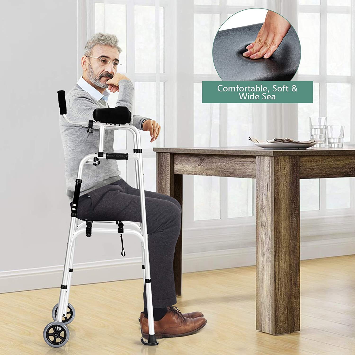 Folding Walker | Heavy Duty Walker | Rollator Walker - Goplus – GoplusUS