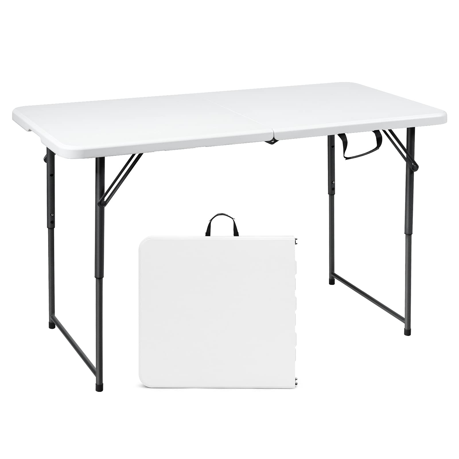 Goplus Folding Table Portable Plastic Picnic Party Dining Camp Tables ...