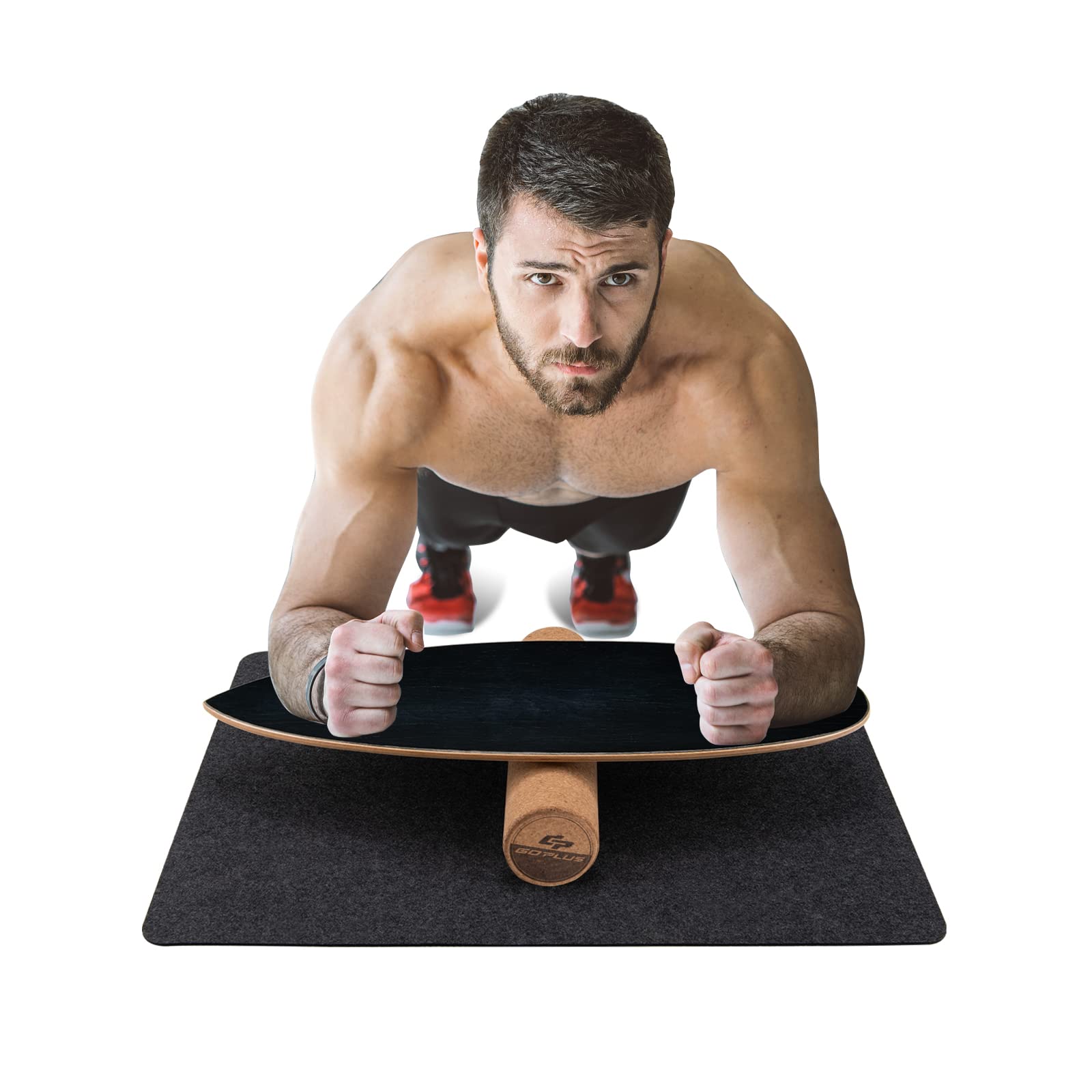 Goplus Balance Board Trainer, 500 LBS Weight Capacity Balancing Board ...